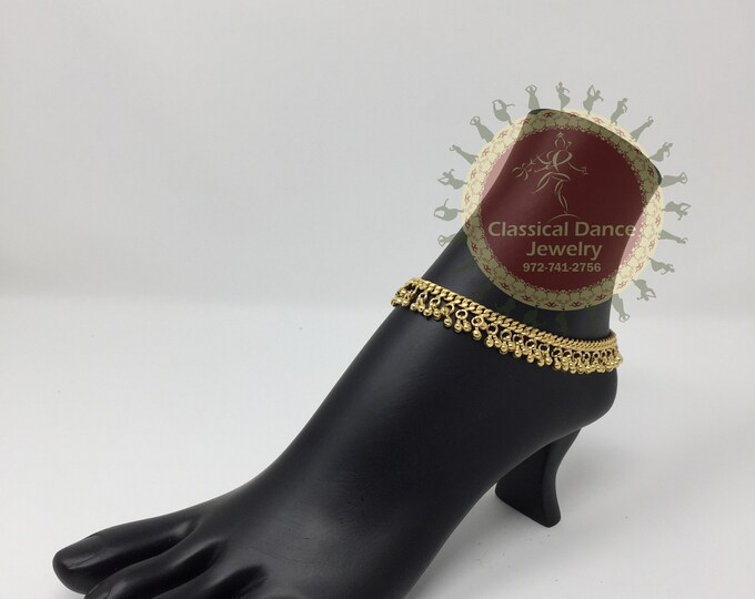 Gold Anklets Payal Indian Jewelry Traditional Panchaloha Weddings ...