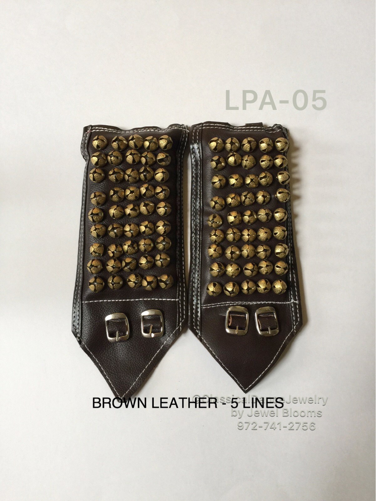 Brown Leather Salangai/ghungroo/anklets/bells/payal | Etsy