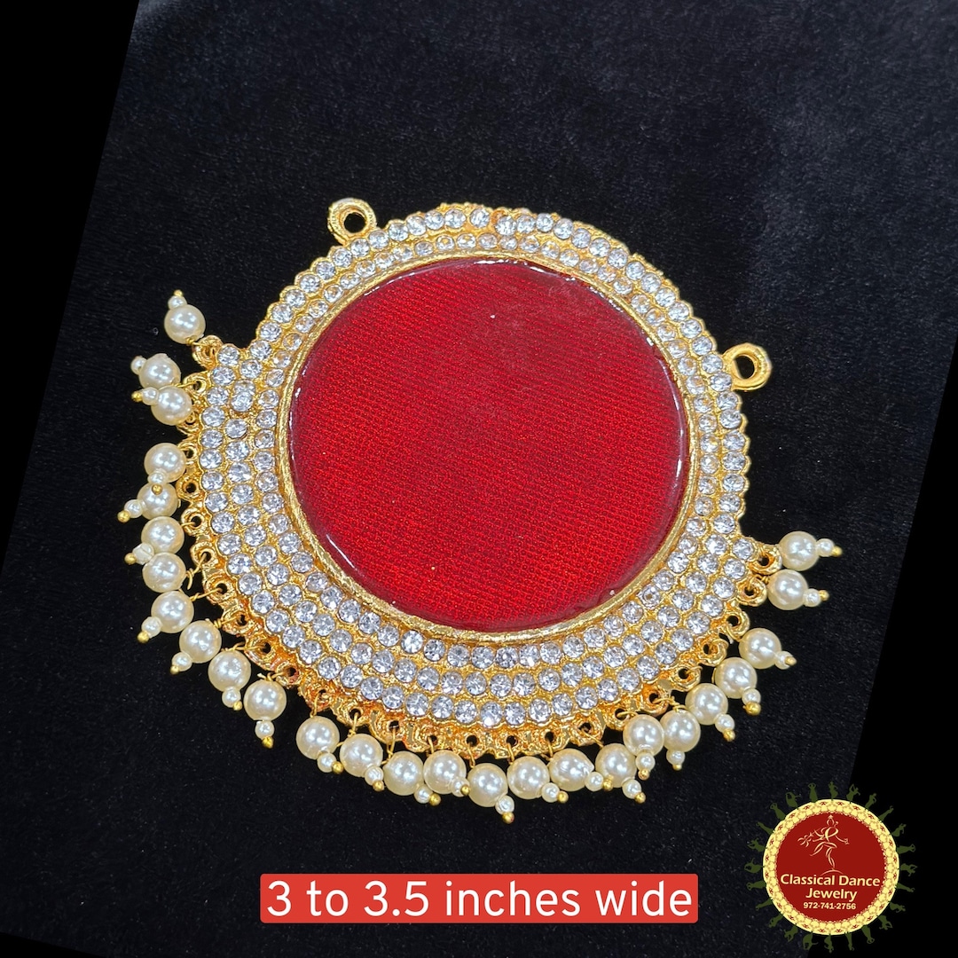 RED STONE Goddess Ammavaru Pendant Locket Pathakam | Amman Pooja ...