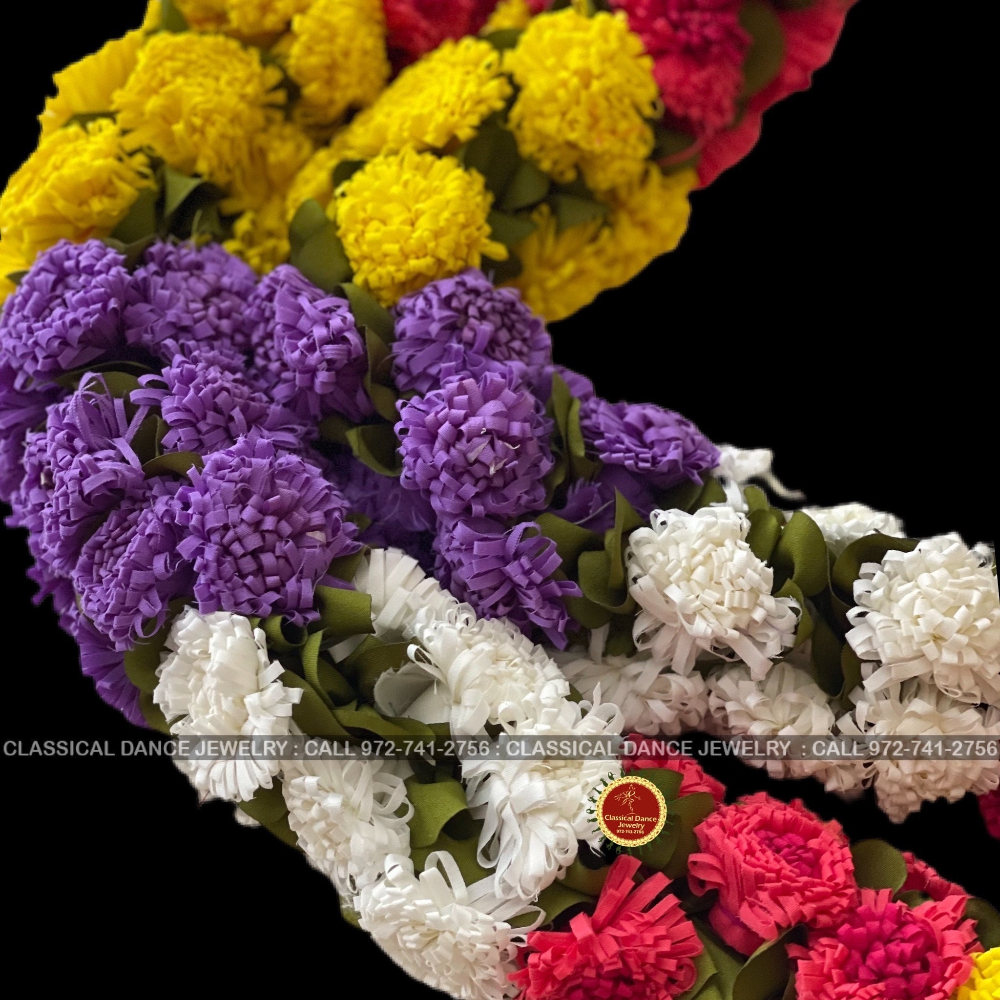 Chamanthi Chrysanthemum 4 Color Garland | Home Puja Decor | Weddings ...