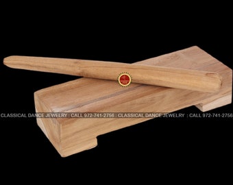 Sculpture Wooden Stick set Traditional Thattu Kazhi Nattuvangam dance ...