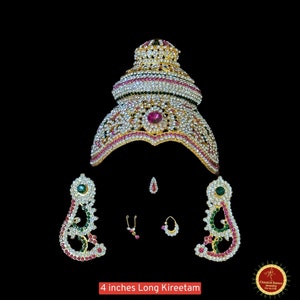 Designer Goddess Varalakshmi AMMAVARU KIREETAM SET | Amman Pooja ...