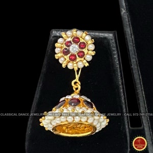 Traditional Temple Kempu NATARAJA Design Indian Jewelry | Bharatnatyam ...