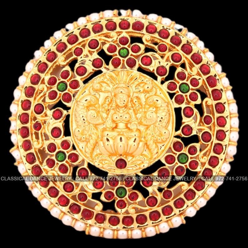 Traditional Kemp Temple Indian Jewelry Lakshmi Rakodi - Etsy