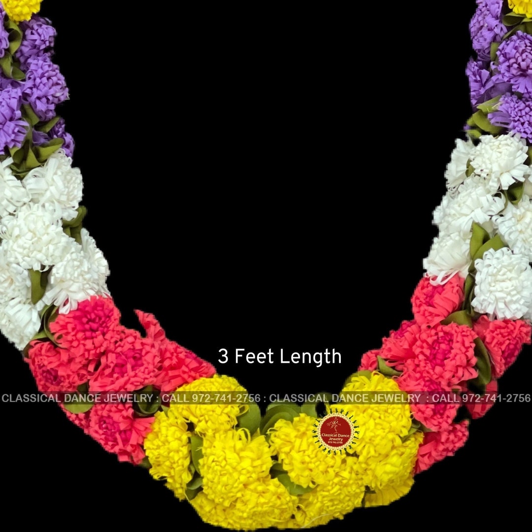 Chamanthi Chrysanthemum 4 Color Garland Home Puja Decor - Etsy