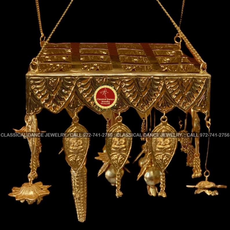 German Silver GOLD Coated Palavelli With Fruits Ganesh Puja | Etsy