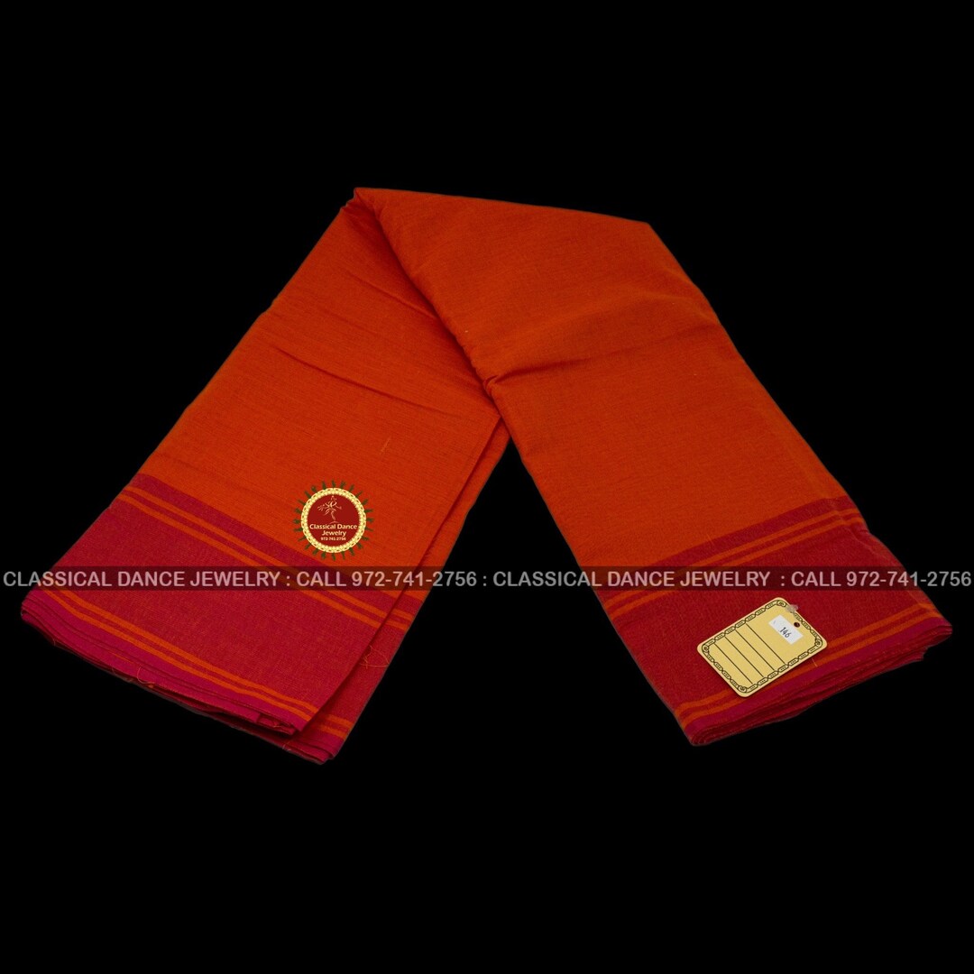 ORANGE MAGENTA Dance Practice Sarees Half Saree Kalakshethra Sarees ...