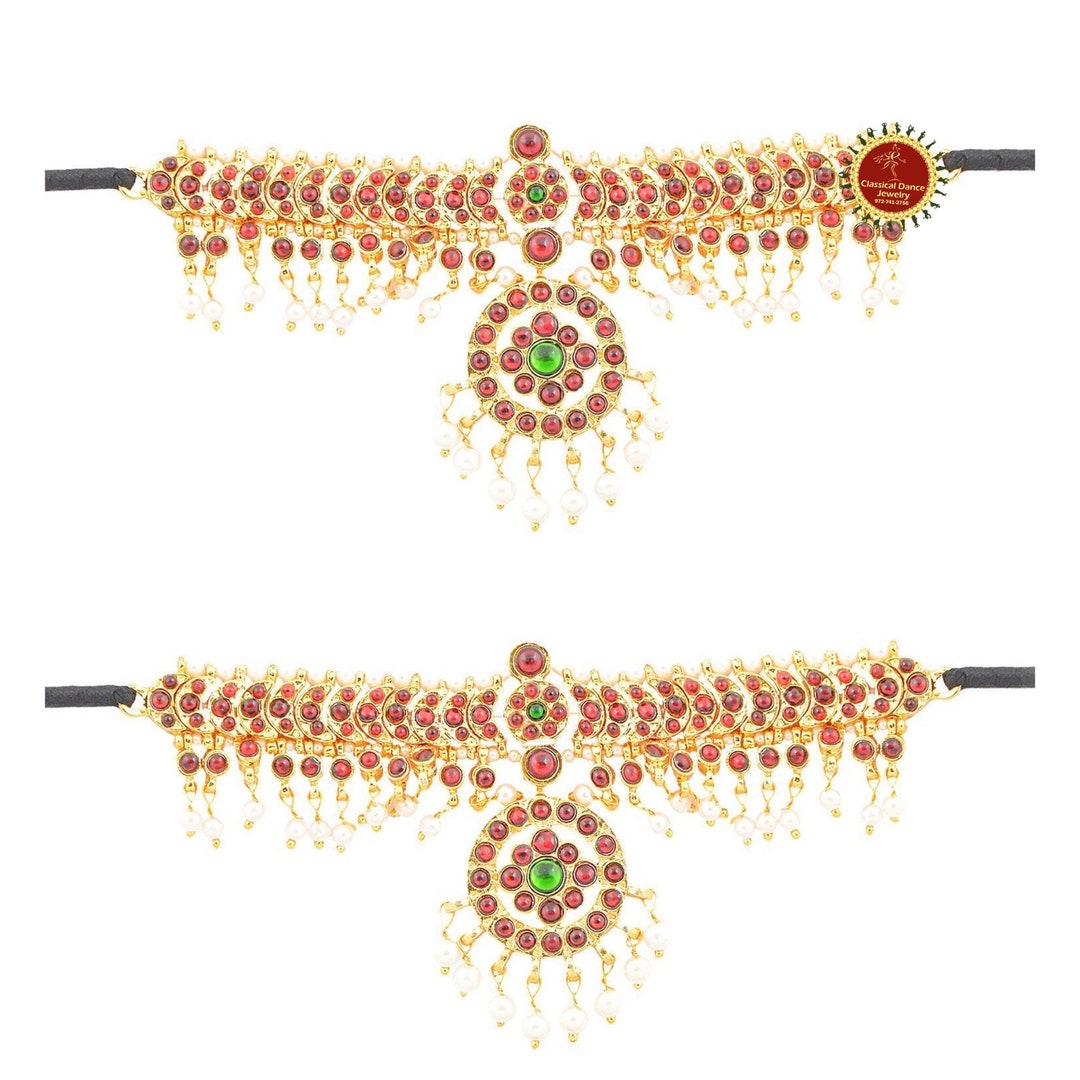 Temple Kempu Vanki Bajuband Armlet 'U ' Indian Jewelry Regular Size ...