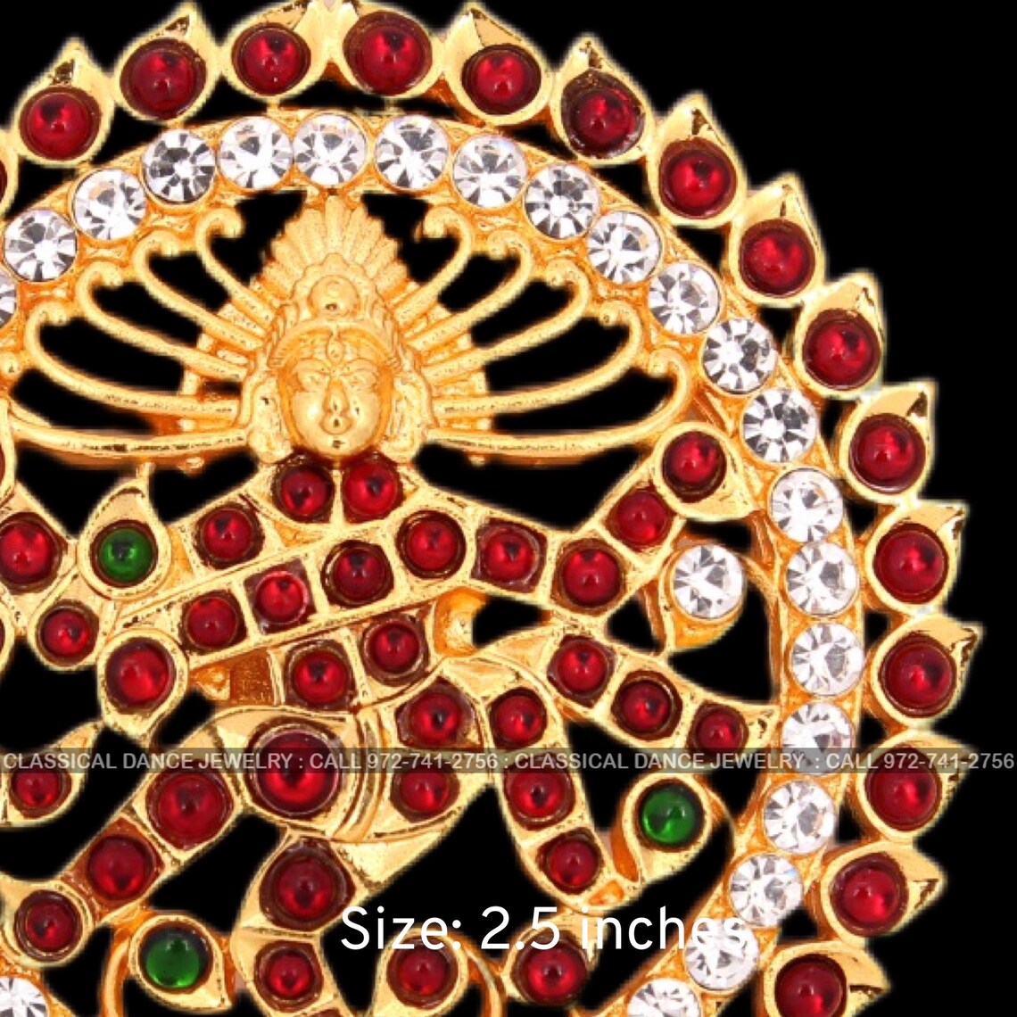 Nataraja Kemp Temple Indian Jewelry Rakodi Bharatnatyam - Etsy