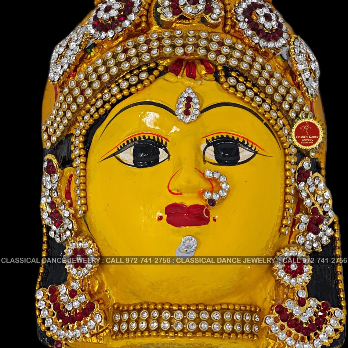 Goddess Varalakshmi Ammavaru Face | Amman Pooja Festivals Wedding ...