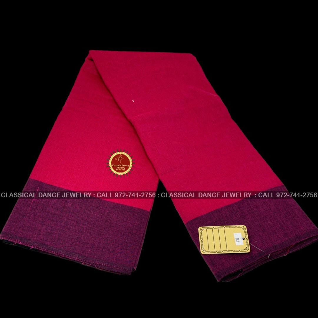 MAGENTA Dance Practice Sarees Half Saree Kalakshethra Sarees ...