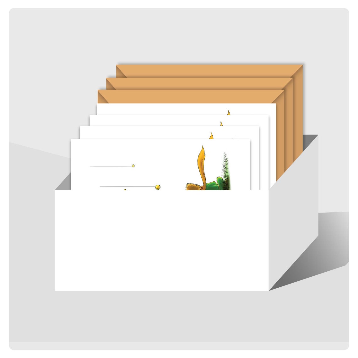 The Little Prince BOX Greeting Cards Inspired by the | Etsy