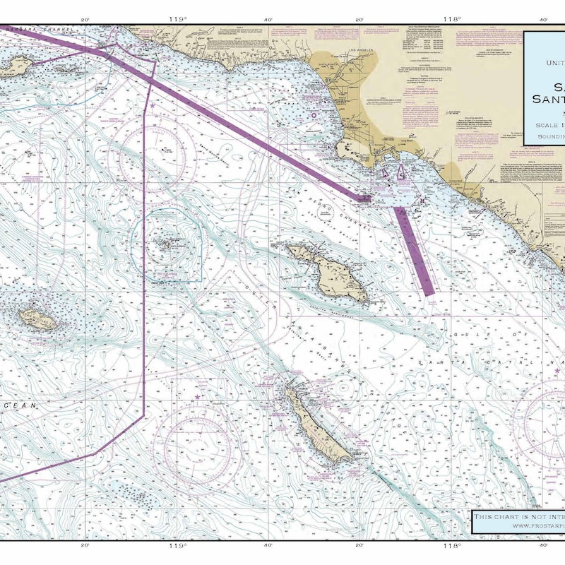 Nautical Maps of San Diego - Etsy