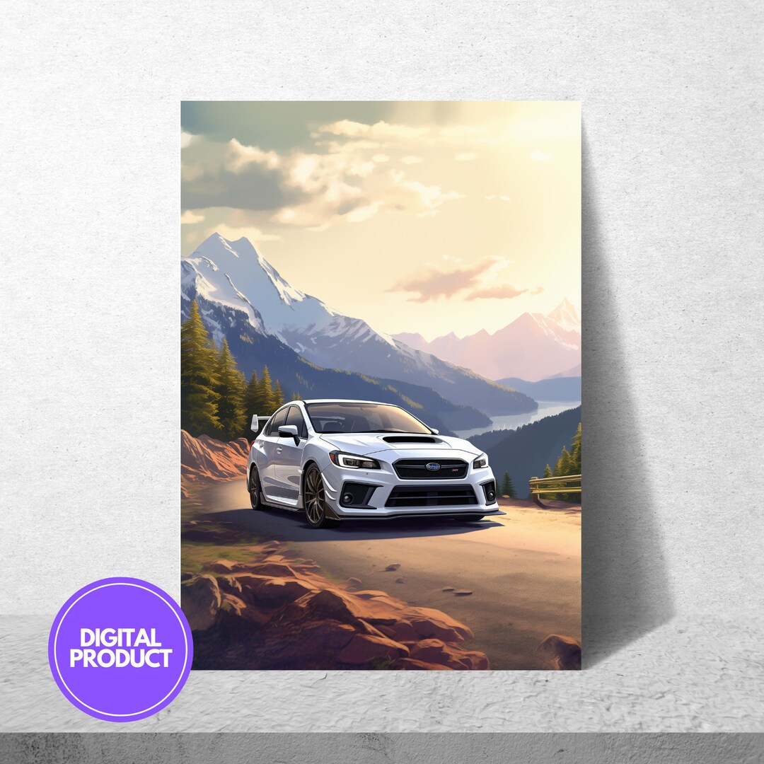 Digital Printable Subaru Impreza Posters - Etsy UK