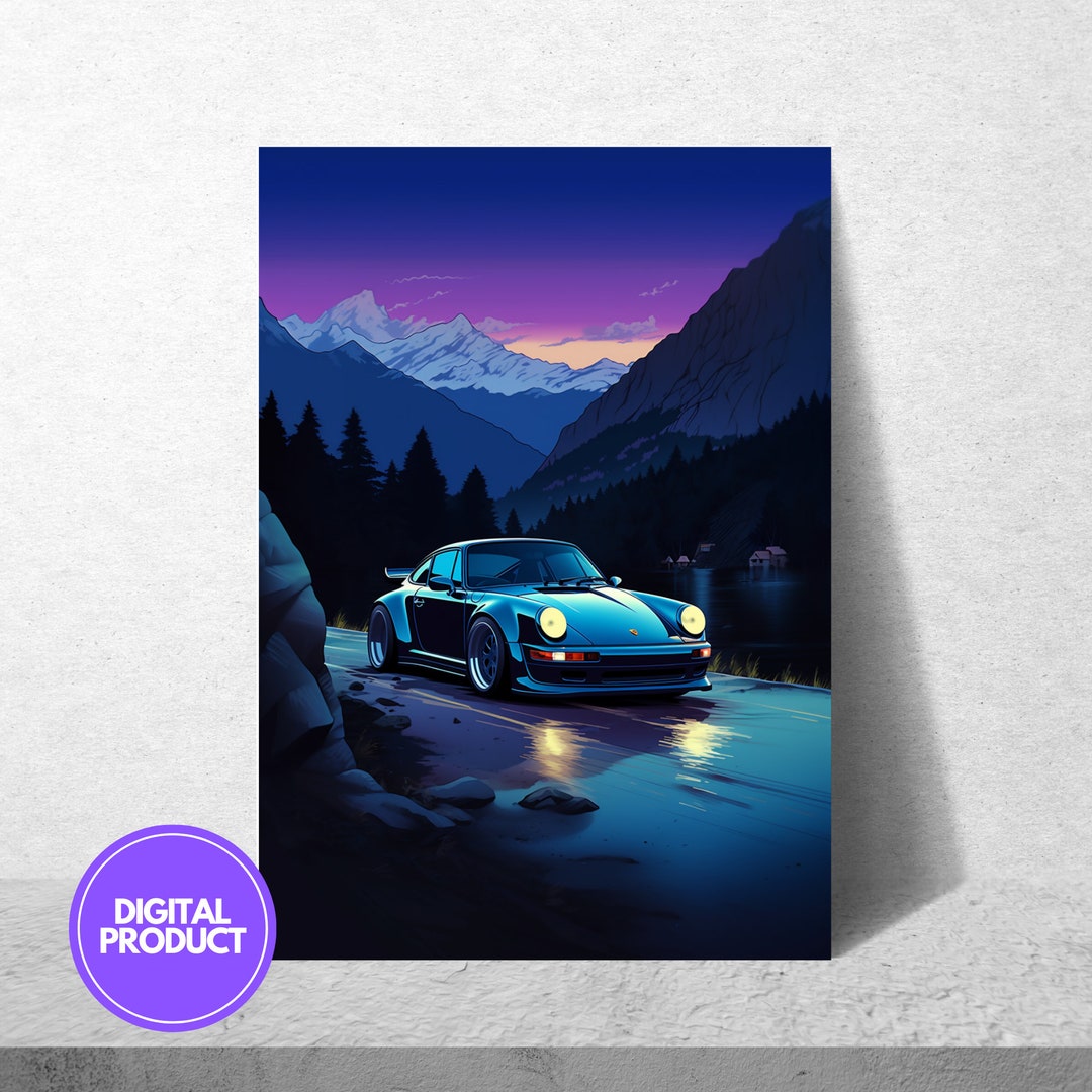 Digital Printable Porsche Car Posters - Etsy