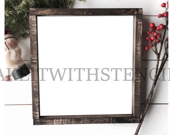 Square wood sign | Etsy