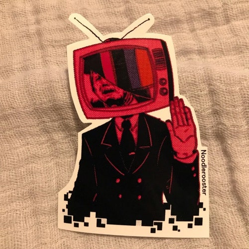 TV Head Sticker Sheet - Etsy