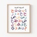 Arabic Alphabet Poster, Learn Arabic Letters, Kids Room Decor, Islamic ...