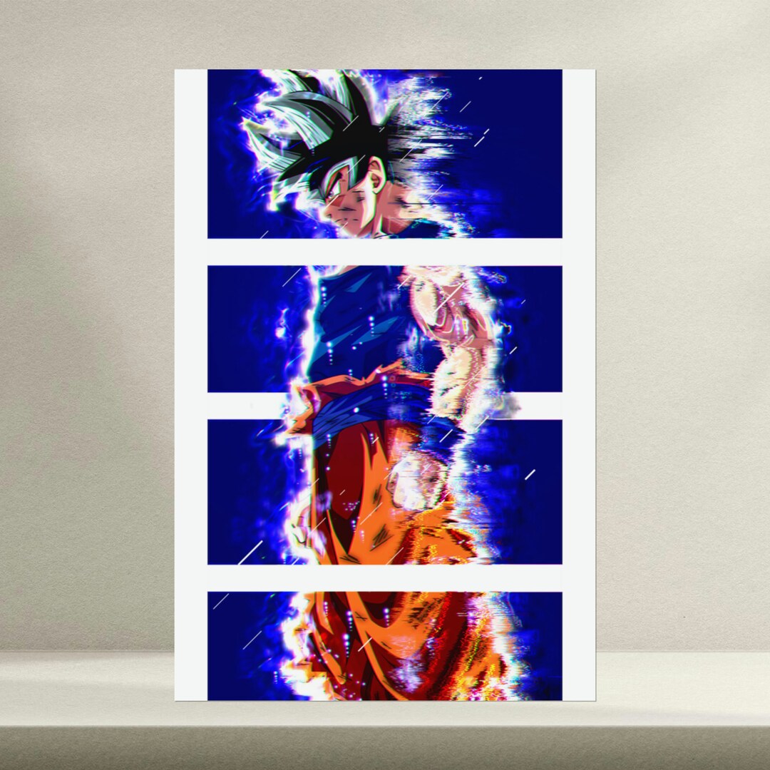 Goku Ultra Instinct Poster, Illustration, 3 Sizes, 3 Paper Choices ...