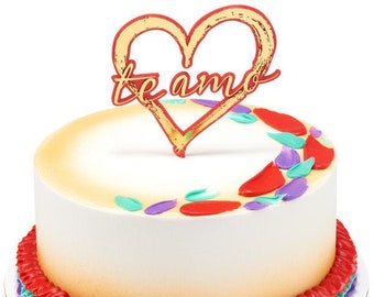 Ti Amo I Love You 225-339 Cake Topper - Etsy