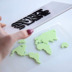 Sweet Stamp Great Adventure World Map Acrylic Embosser for Painting ...