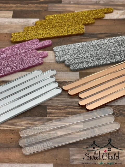 Acrylic Popsicle Sticks for Cakesicles Treats & more 12/Pack | Etsy