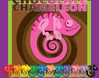 Chocolate Chameleon Candy Colors by Artisan Accents - Etsy