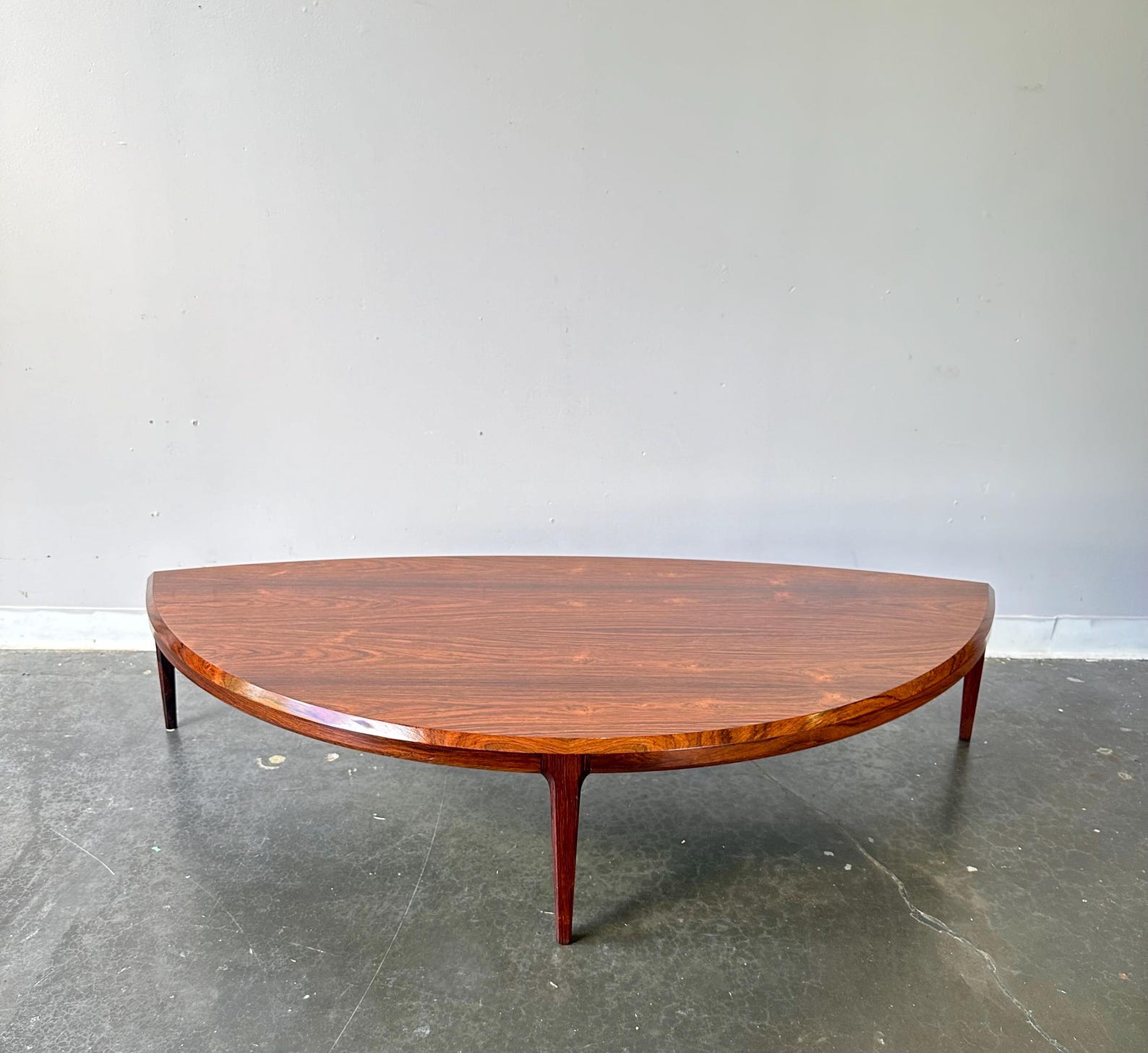 Danish Mid Century Rosewood Half Moon Coffee Table Circa 1960 - Etsy
