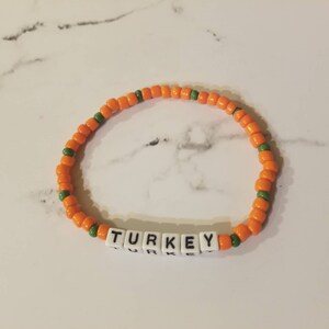 Thanksgiving Bracelets, Beaded Thanksgiving Bracelets, Fall Jewelry ...