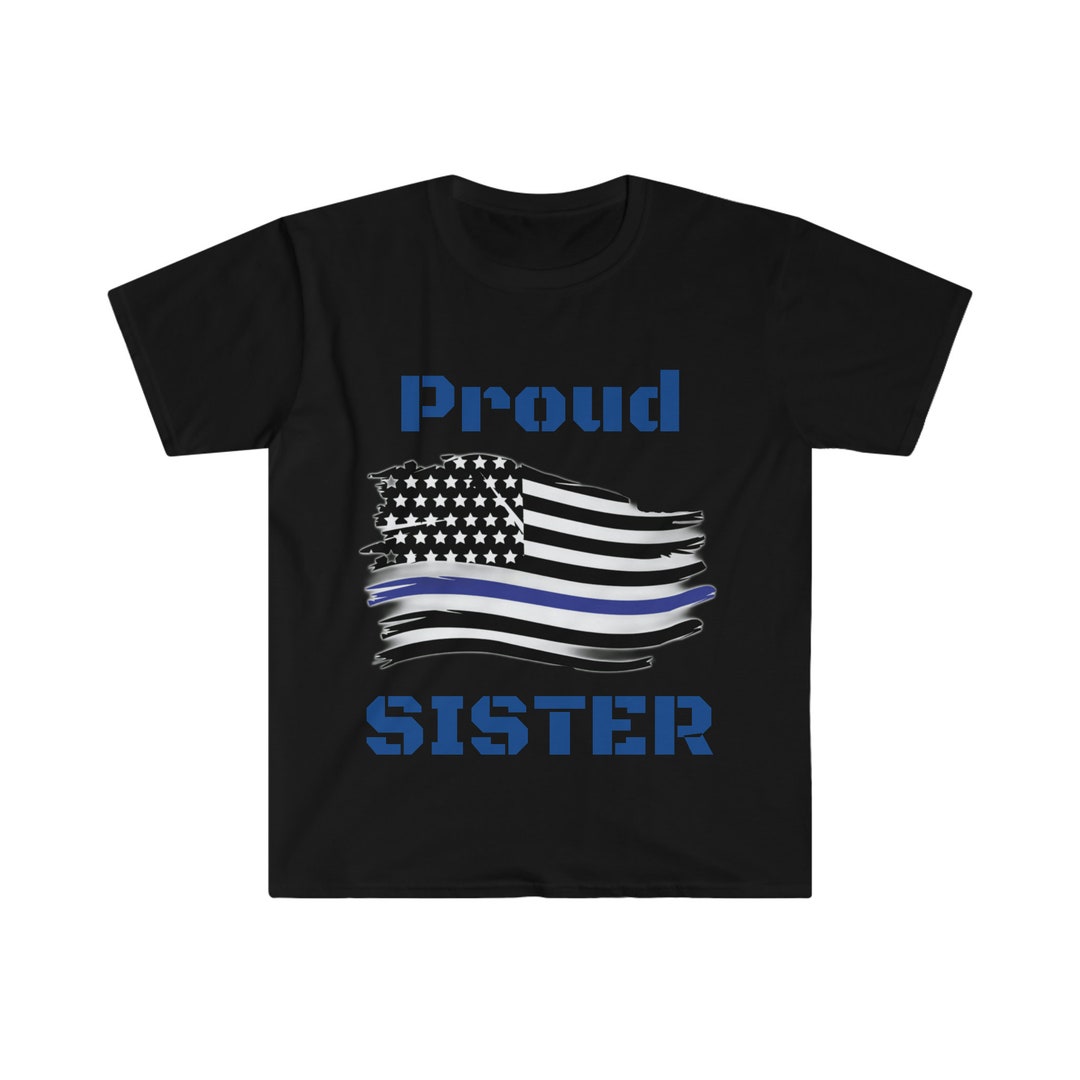 Proud SISTER, Thin Blue Line Flag - Etsy