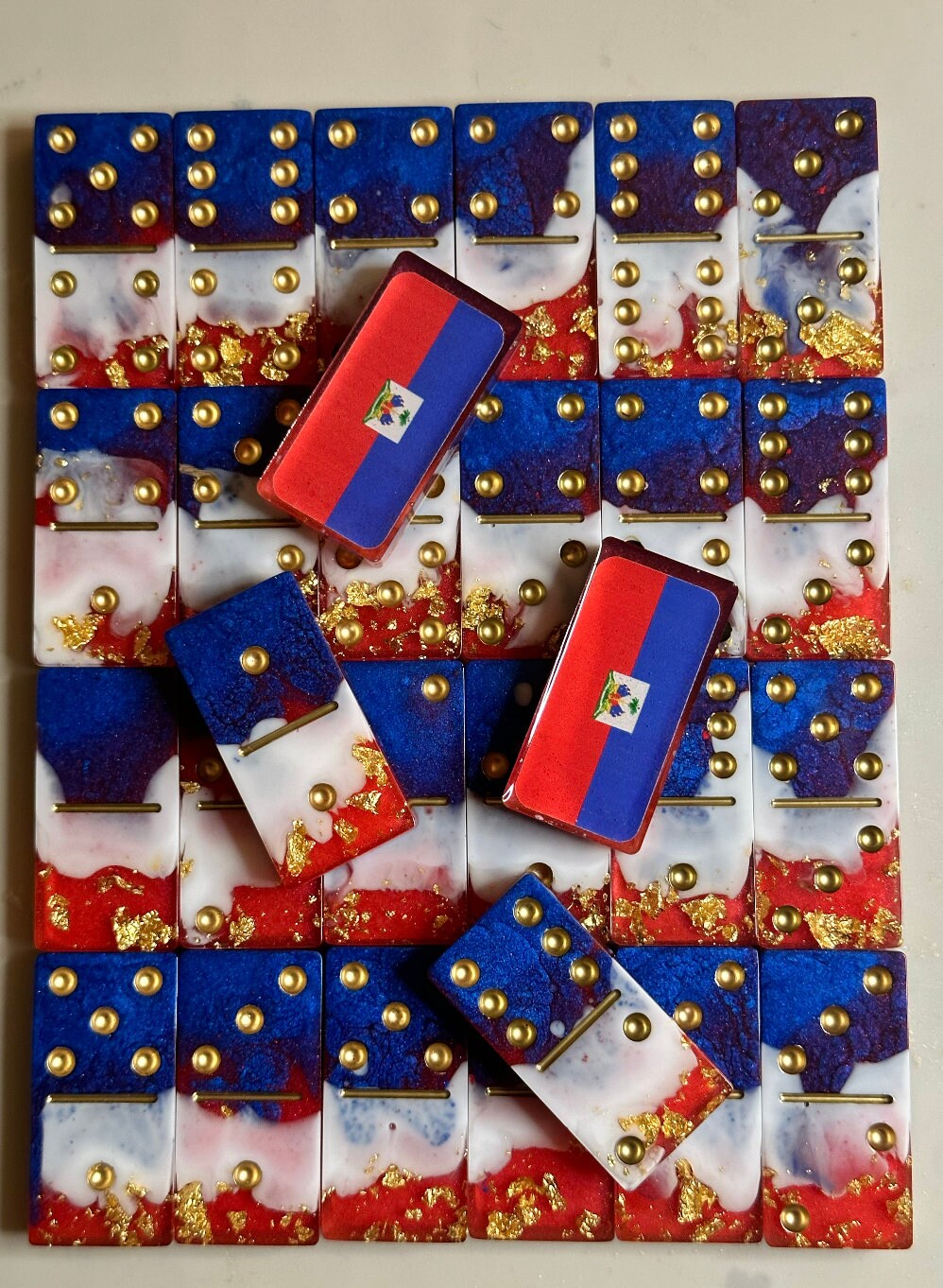 Personalized Dominoes W Flag, Custom Dominoes Set, Dominoes Set ...