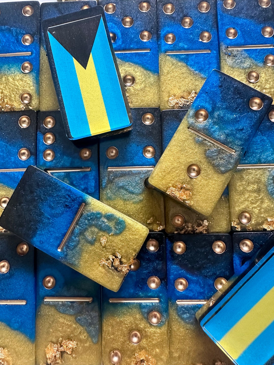 Personalized Dominoes W Flag, Custom Dominoes Set, Dominoes Set ...