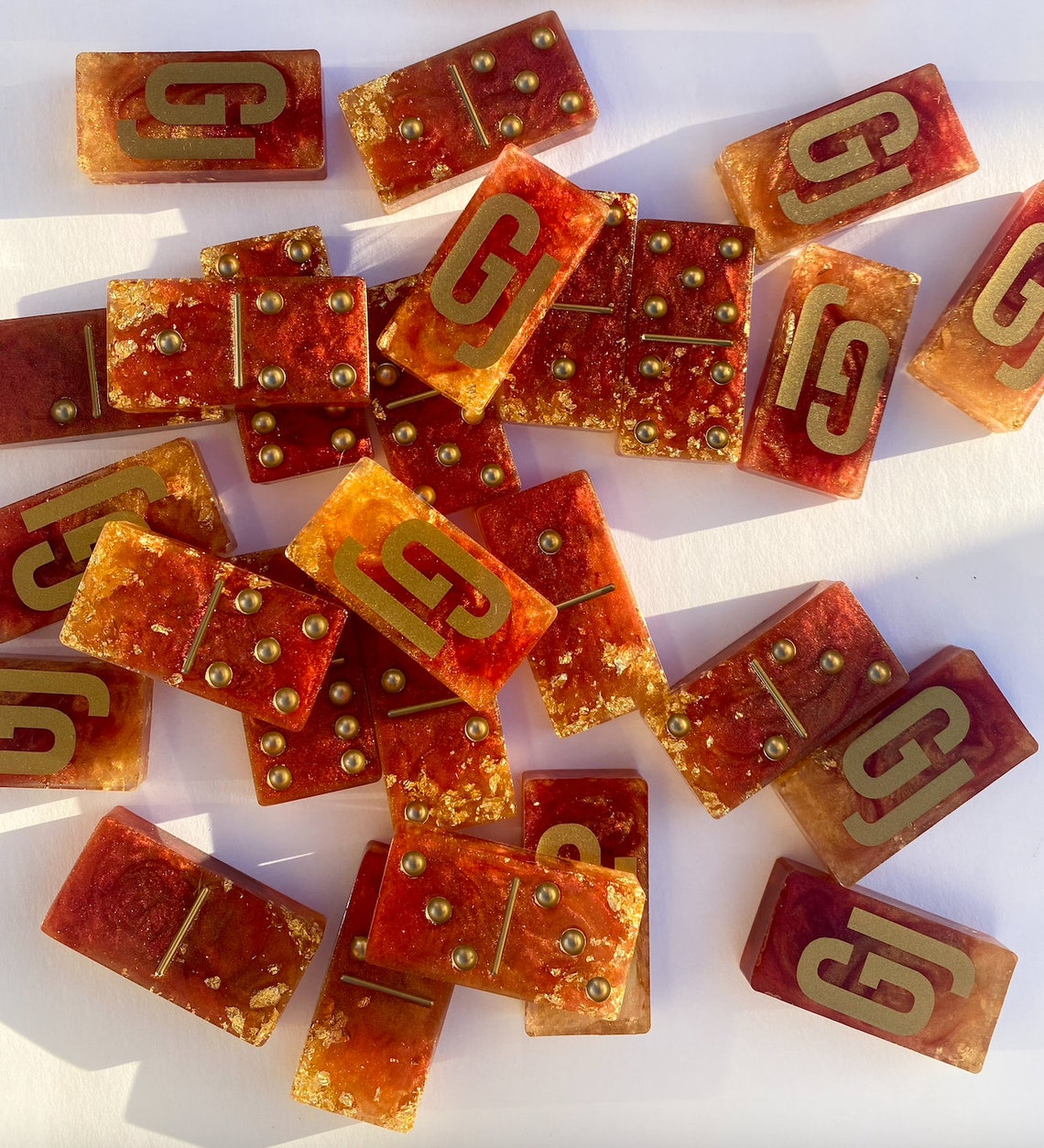 Personalized Dominoes W Initials, Custom Dominoes Set, Dominoes Set ...