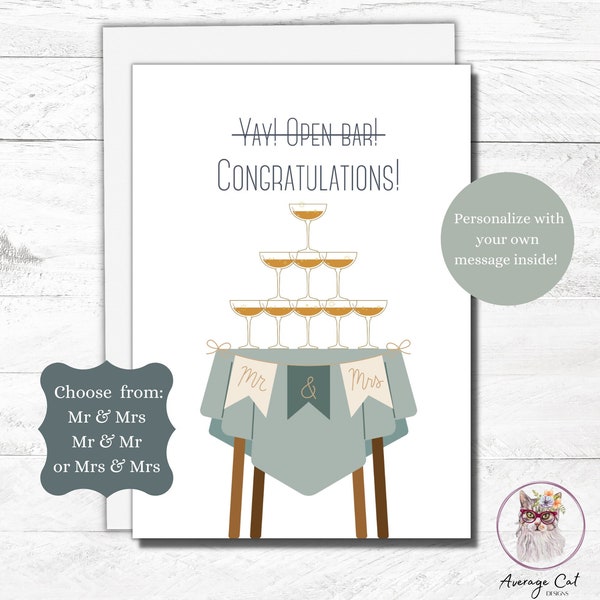 Open Bar Wedding Invitation - Etsy