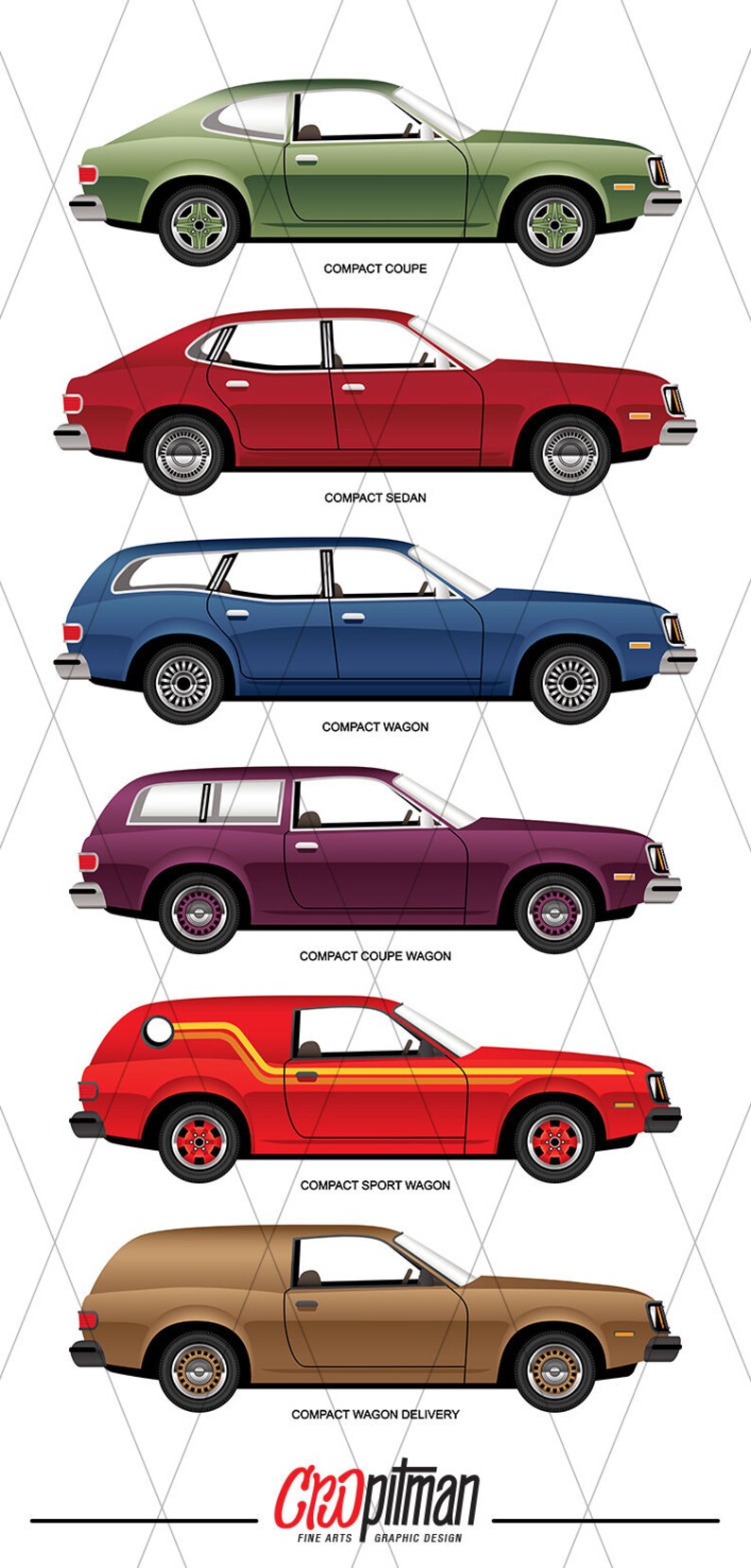 1970s Compact Vector Collection - Etsy