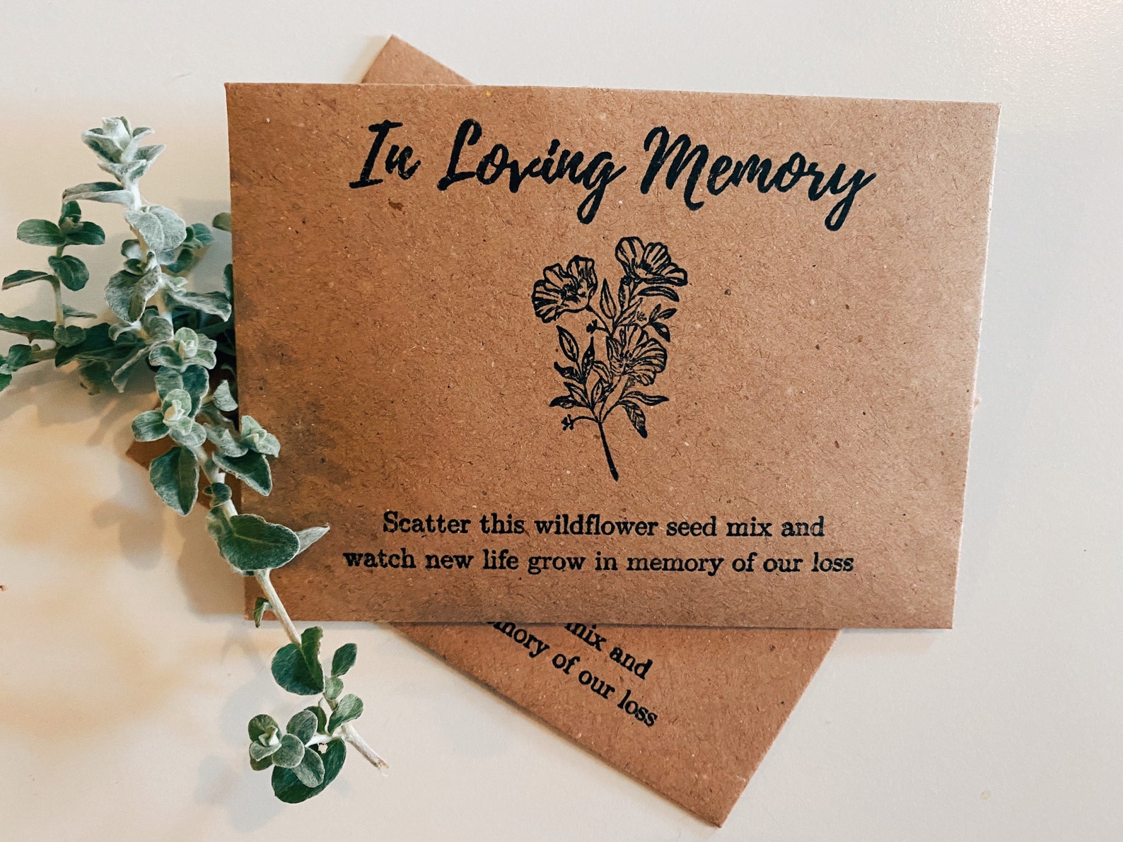 Funeral Wildflower Seed Favours Memorial Favours Funeral | Etsy