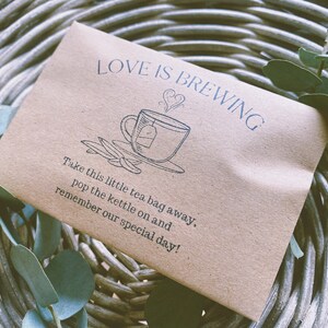 Tea Wedding Favours | Wedding Gift Tea Bags | Tea Gift | Wedding Gifts ...