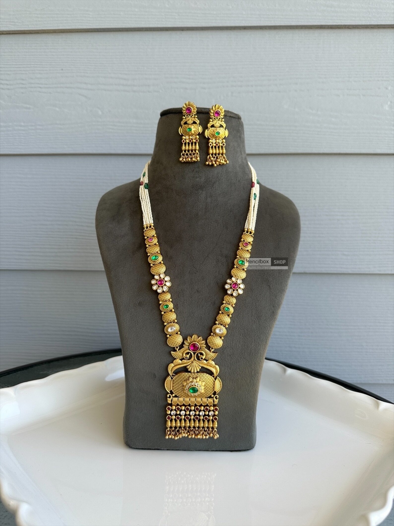 Indian Mala Set,wedding Set,indian Bridal Set,desi Necklace Set ...