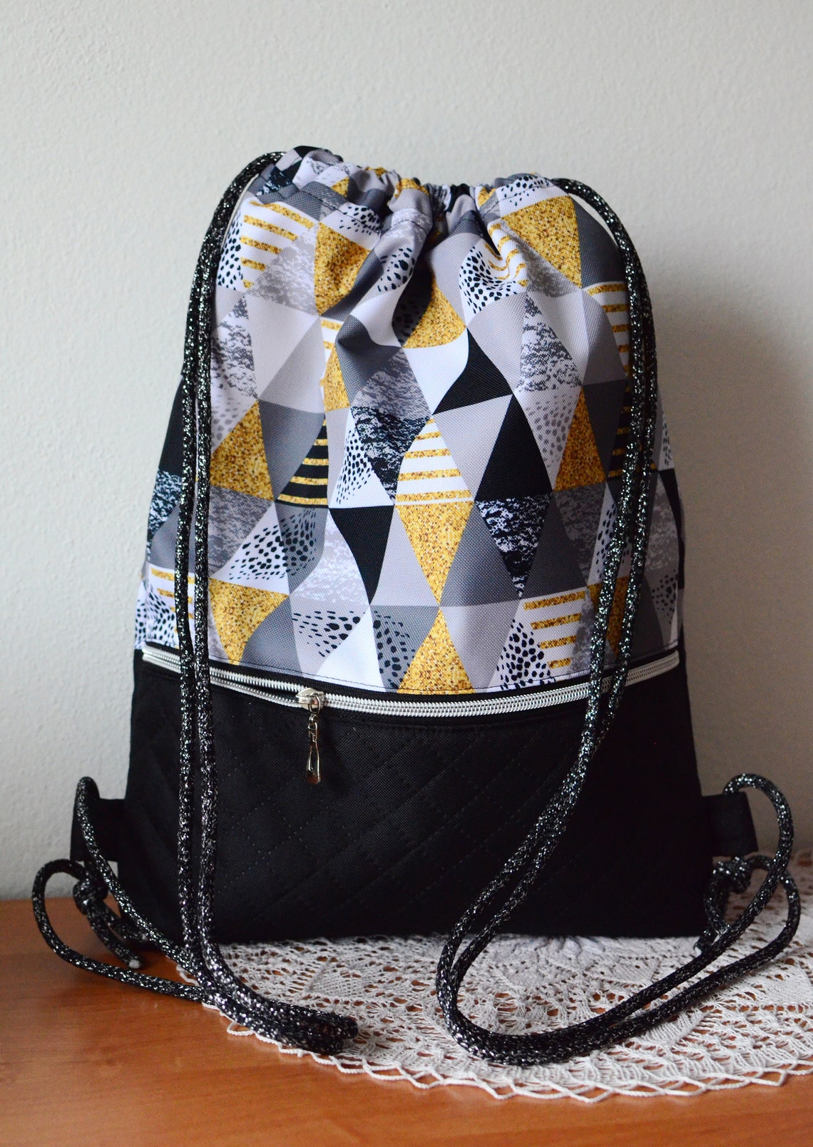 Drawstring Backpack, Drawstring Bag, Bag Tutorial, Sewing Backpack ...