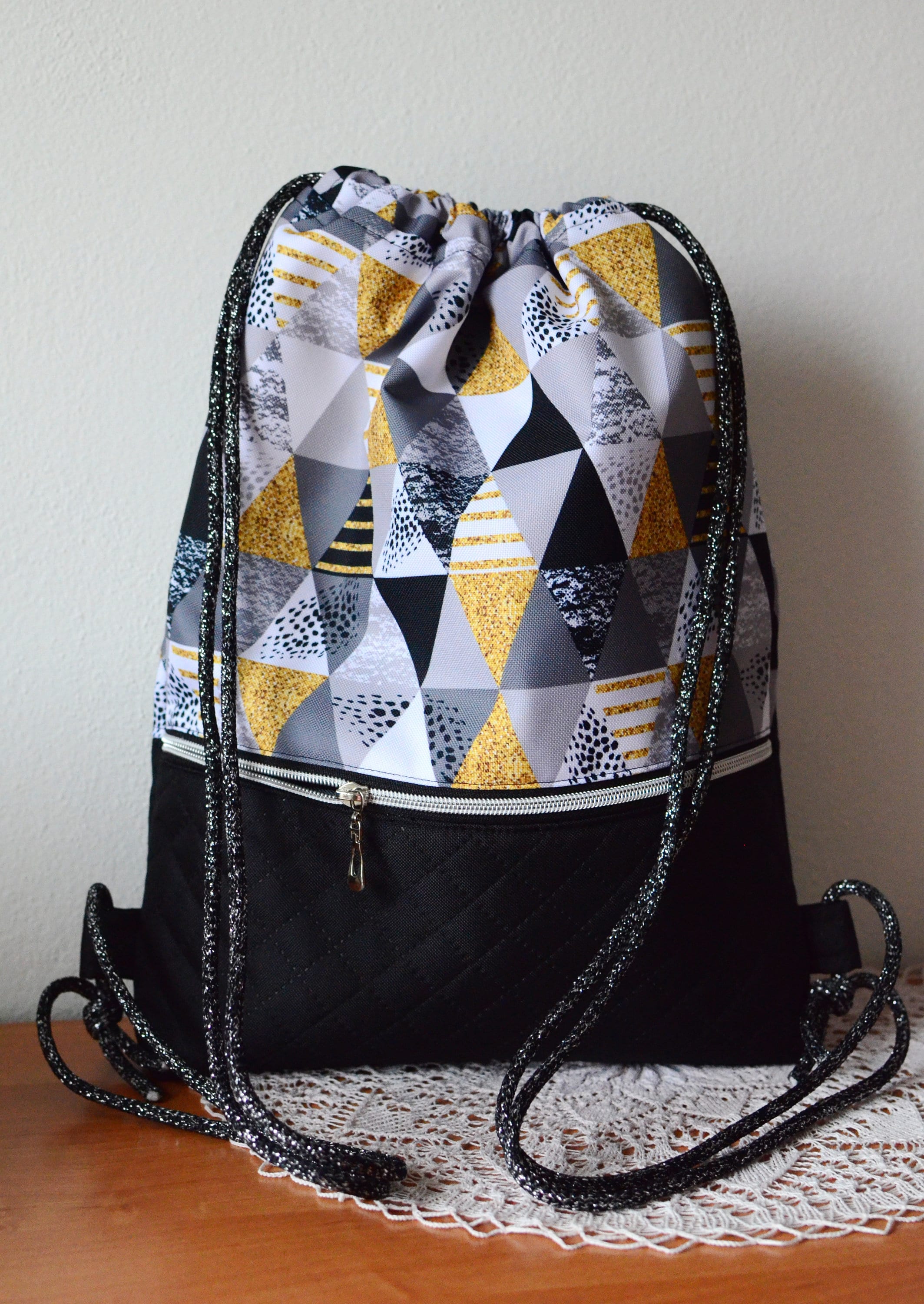 Drawstring Backpack, Drawstring Bag, Bag Tutorial, Sewing Backpack ...