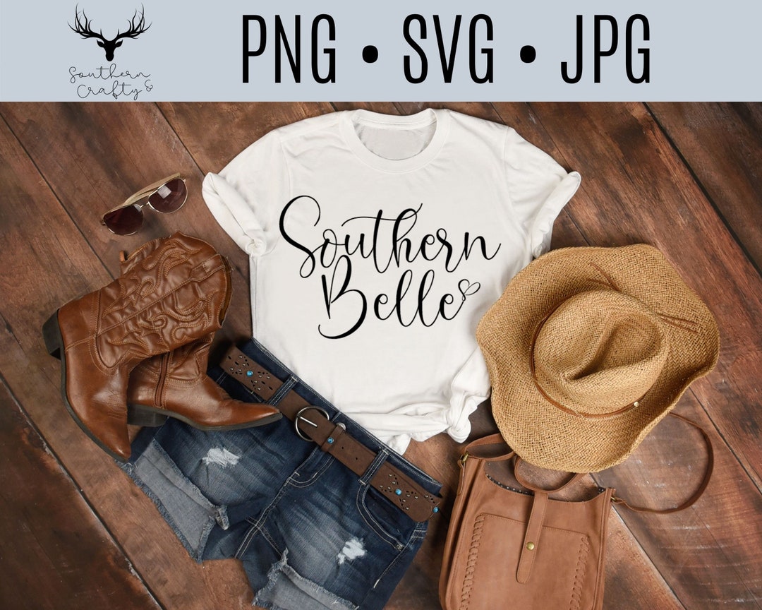 Southern Belle | PNG + SVG Download | Cricut Design | Printable Art ...