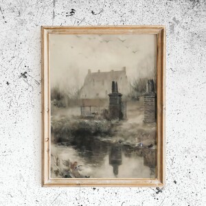 Haunted House Halloween Printable Wall Art | Phantom Manor Print ...