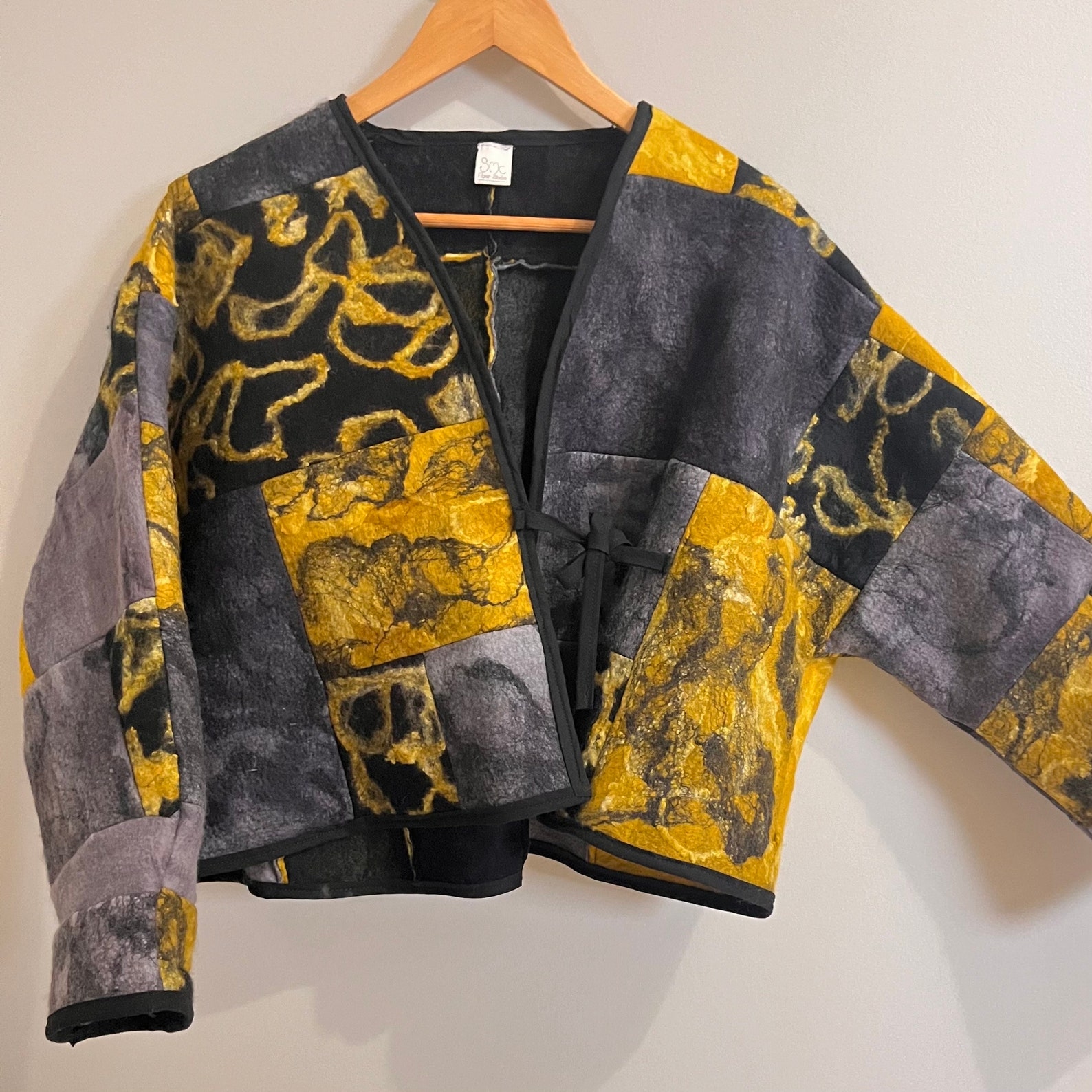 OOAK Handmade Patchwork Felt Cardigan Coat - Etsy