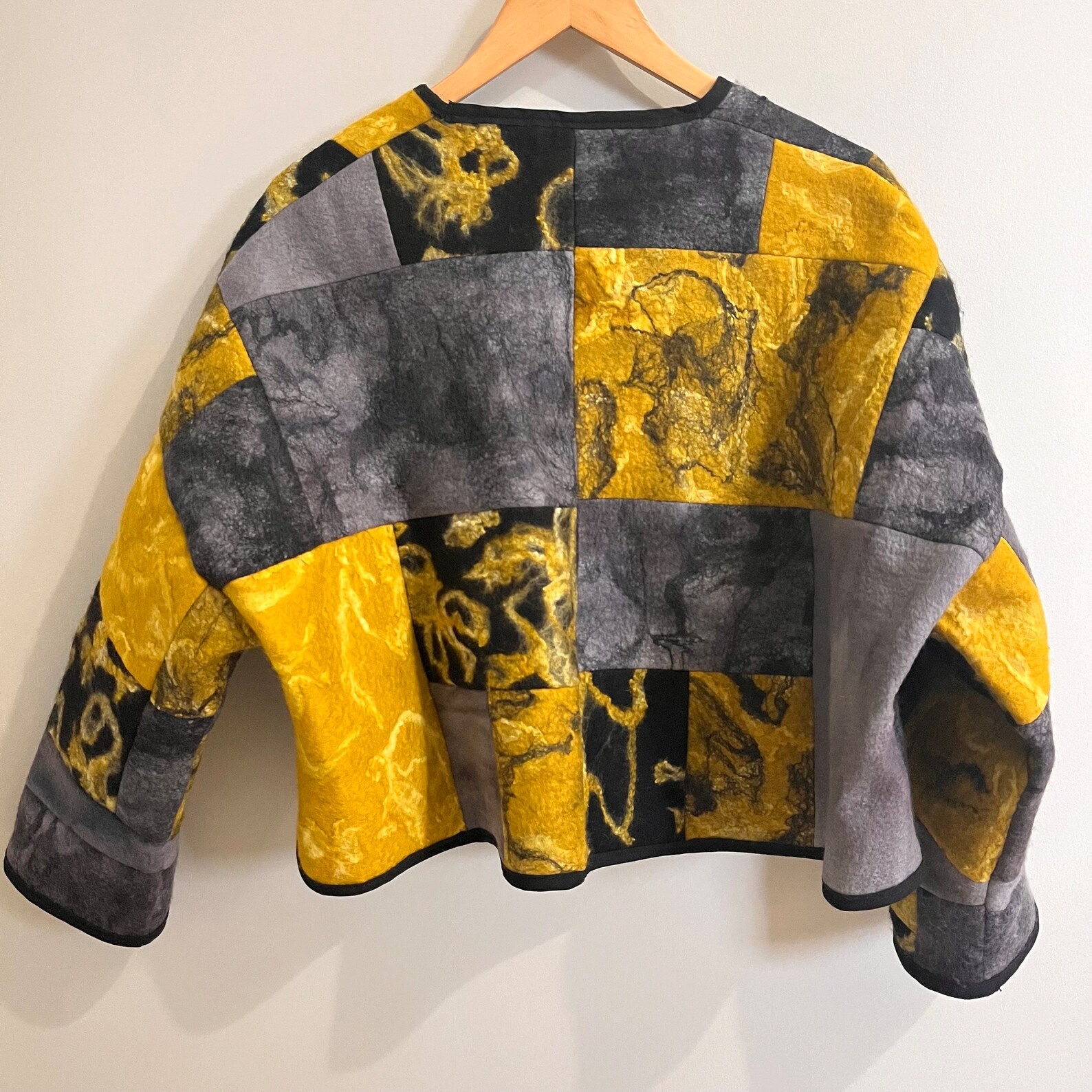 OOAK Handmade Patchwork Felt Cardigan Coat - Etsy