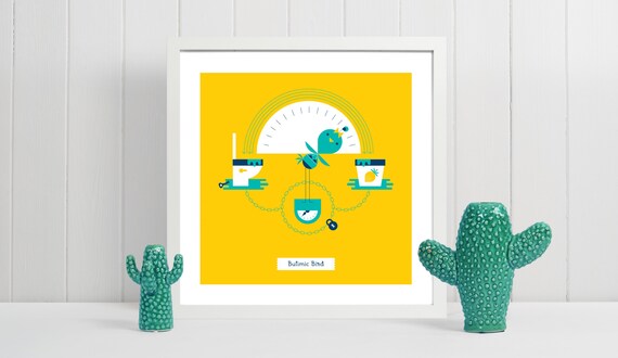 Bulimic Bird Print Mental Health Gift Therapist Gift - Etsy