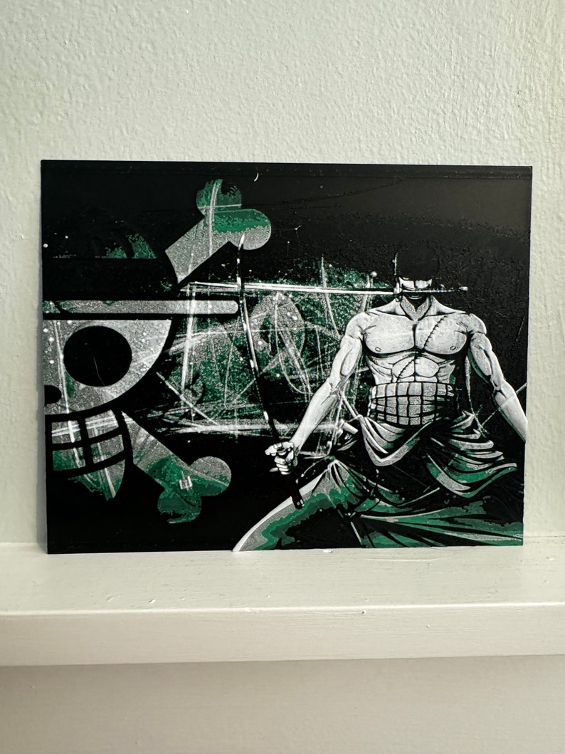 Roronoa Zoro One Piece 3D Art Textured Tile Wall Decor 6.5x5.5 Inch - Etsy