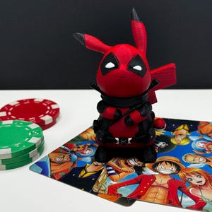 Chibi Deadpool Wolverine Pikachu Collectible Combo Pack, Marvel Heroes ...