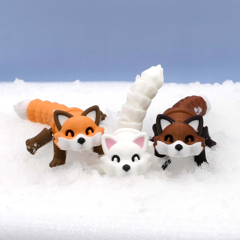 Charming Fox Fidget Toy With Trash Can Lid for ADHD and Relaxation - Etsy