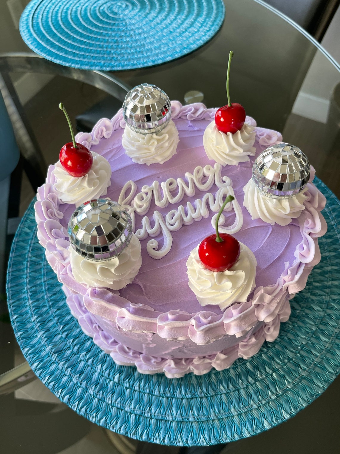 Disco Ball Buttercream Fake Cake - Etsy