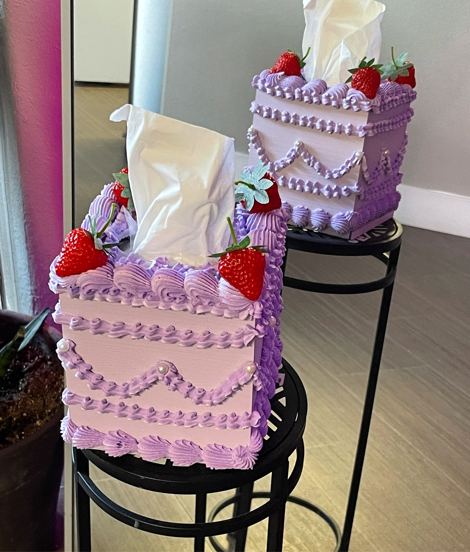 Lavender Cake Tissue Box Cover - Etsy